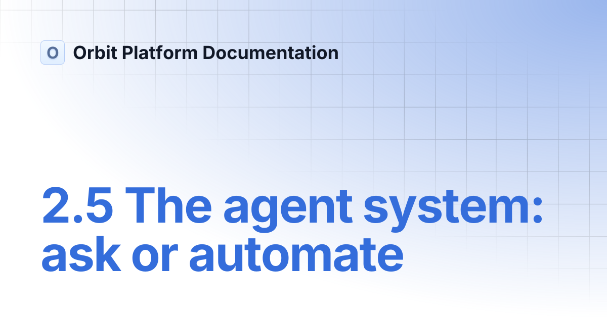 2.5 Create Your Knowledge Base | Orbit Platform Documentation